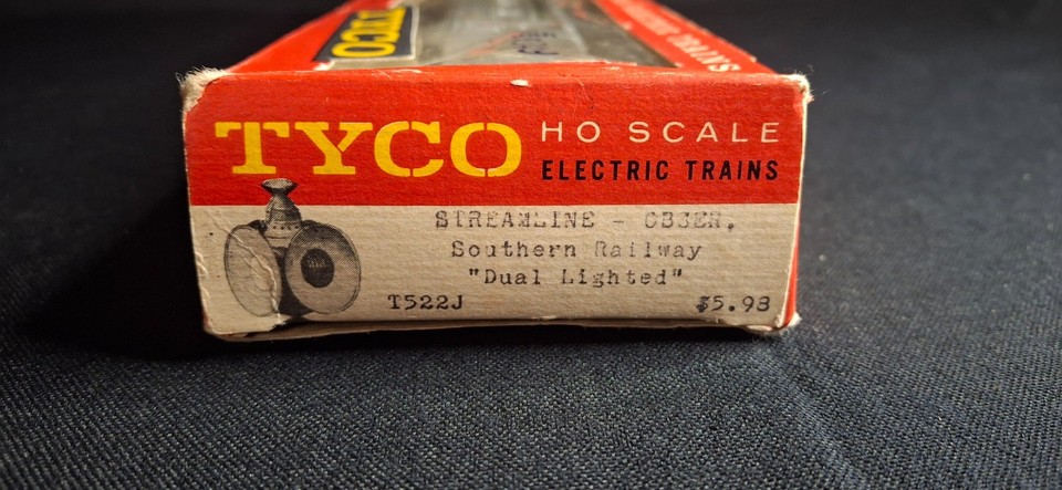 Tyco HO Scale Southern Cresent Limited Streamline Lighted Passenger Car ...