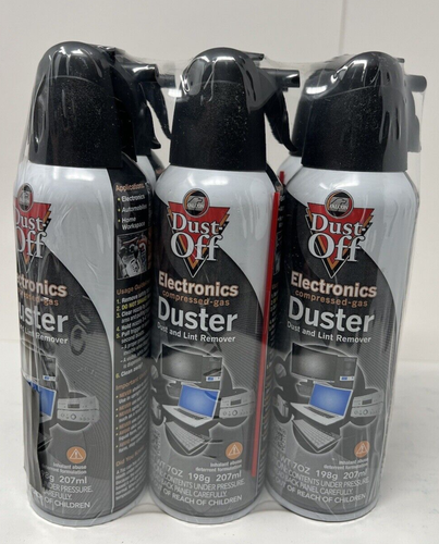 Falcon Dust Off Electronic Compressed Canned Air Gas Duster Cans -7oz ...