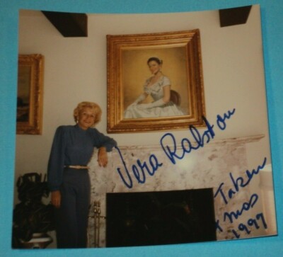 VERA RALSTON / 4 x 4" CANDID COLOR AUTOGRAPHED PHOTO | eBay