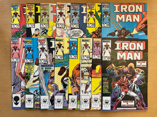 Iron Man vol.1 #200-214 212 213 Marvel 1985-87 25th Anniversary frame ...