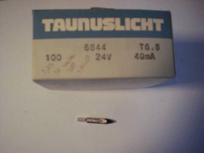 1 Stück Taunuslicht Telefonlampe 24V 40mA 6844 T6,8 Stecklampe (k81 ...
