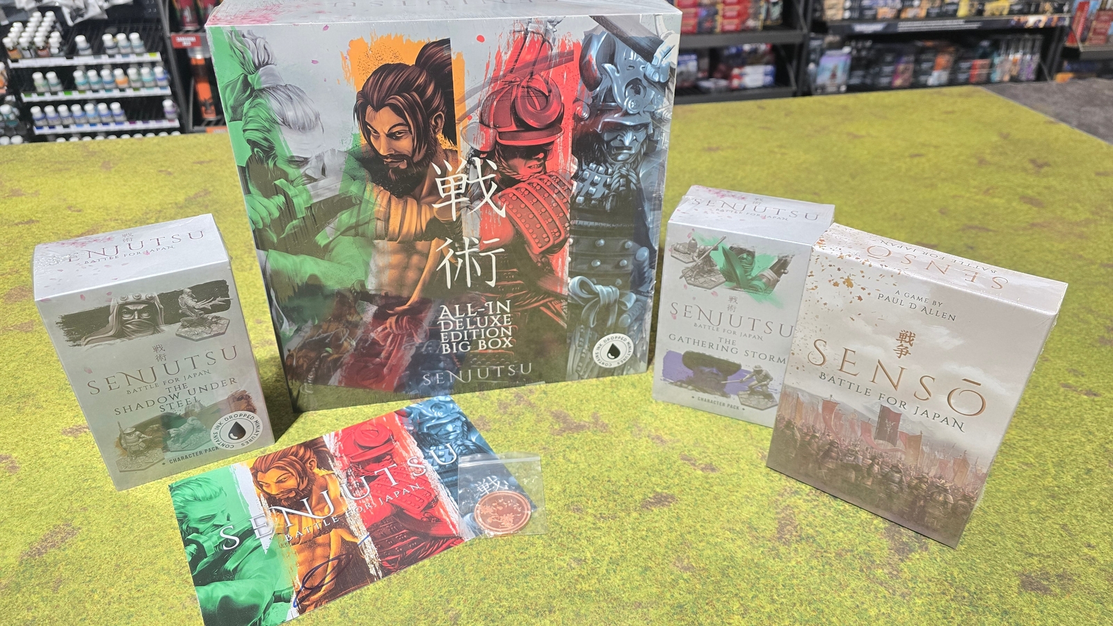 Senjutsu Battle For Japan - Kickstarter All-In Delux Bix Box edition ...
