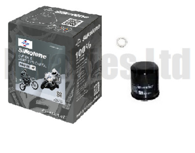 Silkolene Super 4 & Hi-Flo Oil Filter for Kawasaki ZX10R ZX10 JBF-JFF ...