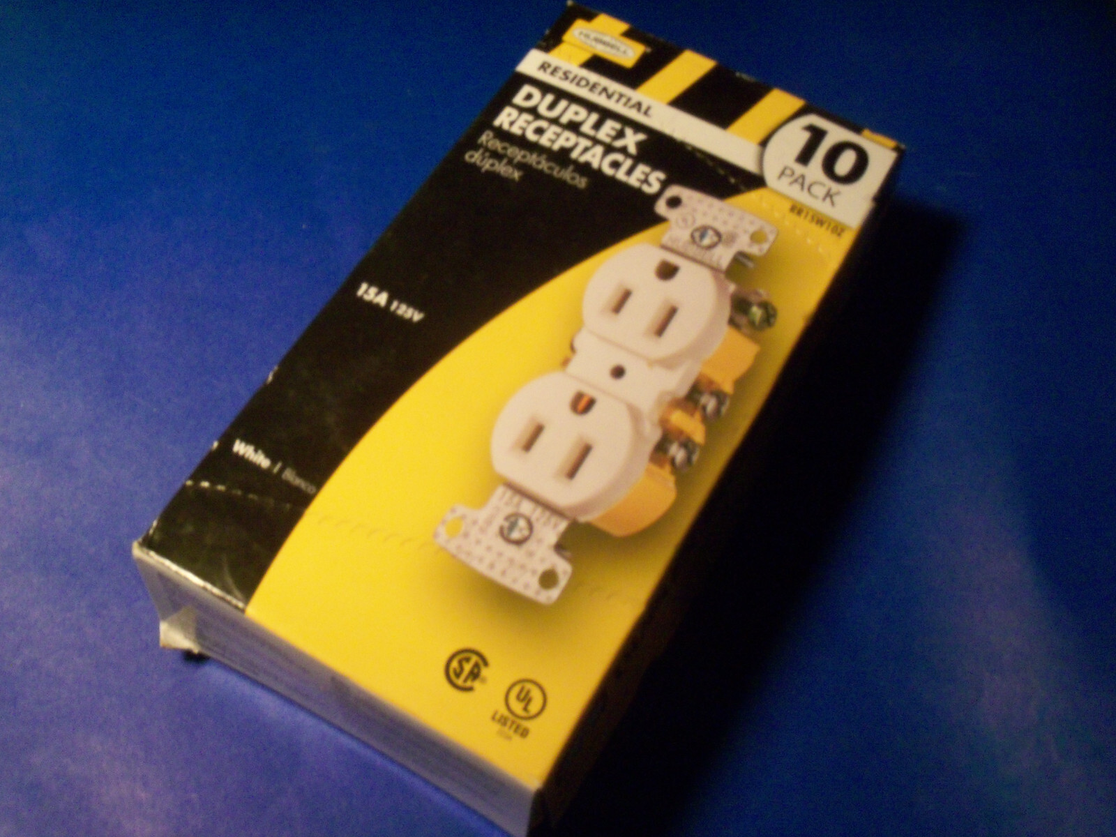 NEW Hubbell electrical outlets receptacles white RR15W10Z 10 PACK | eBay