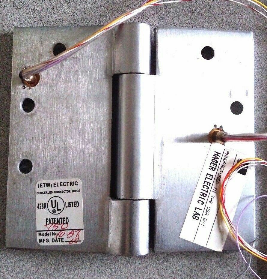 HAGER HINGE AB750 4 1/2" HI X 5 " WIDE ETW 6 US26D WIDE THROW HINGE ...