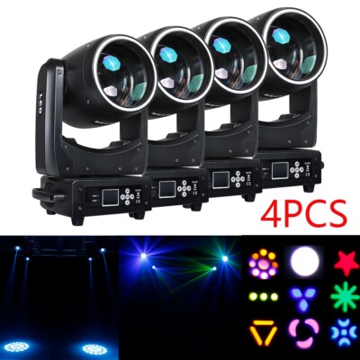 4PCS 300W LED Beam Moving Head Stage Light RGBW Spot DMX DJ Disco Party ...