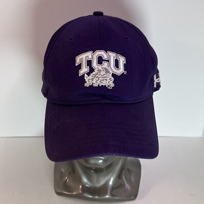TCU Texas Christian University Horned Toads Hat Cap Purple Under Armour ...