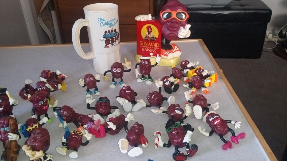 California Raisin Figures, Buttons, Erasers, Watch, Cup, Bank | eBay
