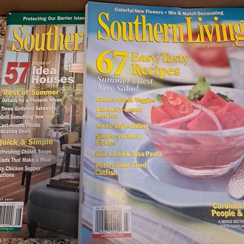 Southern Living Magazines Lot Of 2 From 2007 Advertising Ads SL12 | eBay
