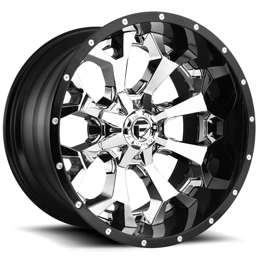 (Set of 4) Fuel D246 Assault 20x12 8x170 -43mm Chrome/Black Wheels Rims ...
