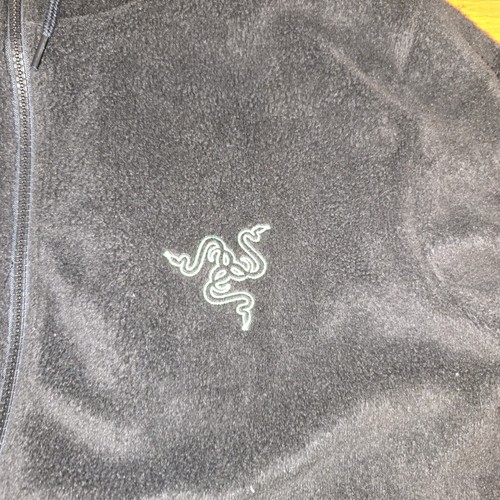 Razer Gaming Mens Sneki Snek Black Hooded Full Zip Long Sleeve Fleece ...