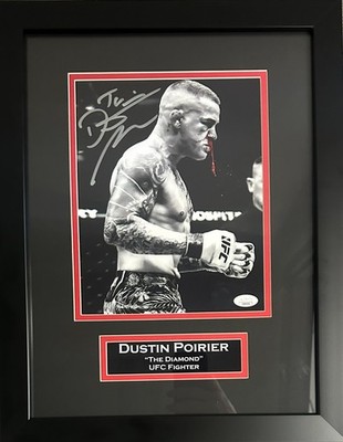 Dustin Poirier inscribed signed framed 8x10 photo UFC JSA COA The ...