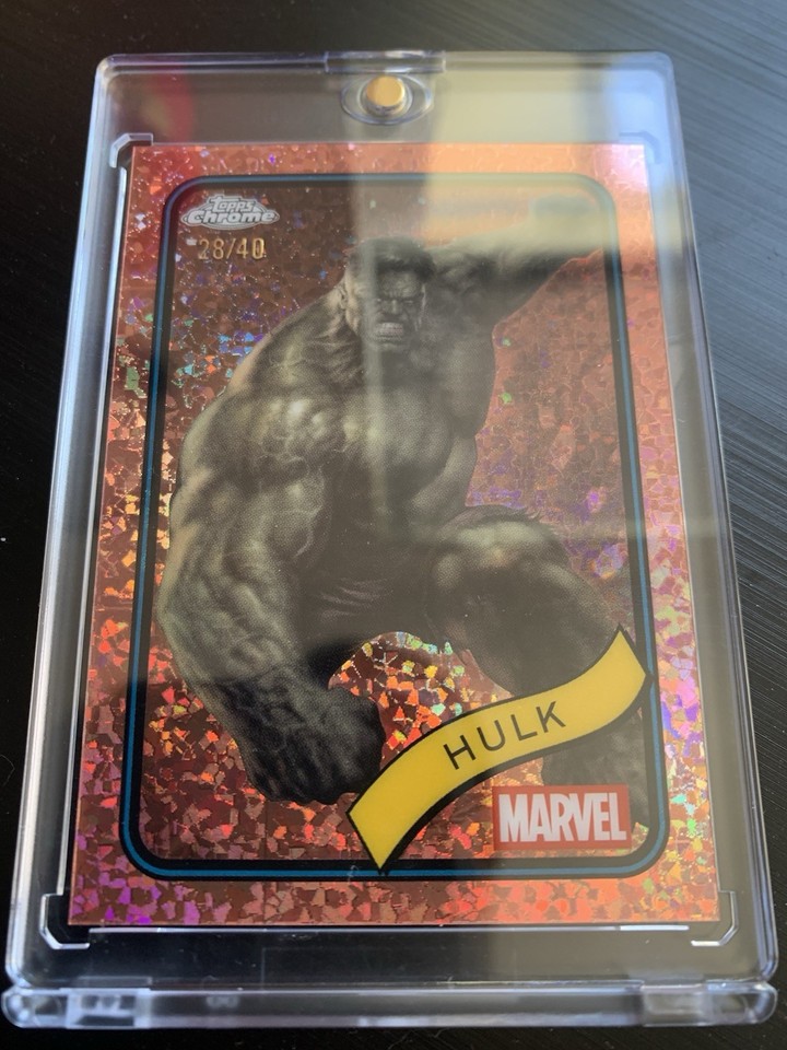 2025 Topps Chrome Marvel Hulk Rose Gold Mini Diamond 28/40 | eBay