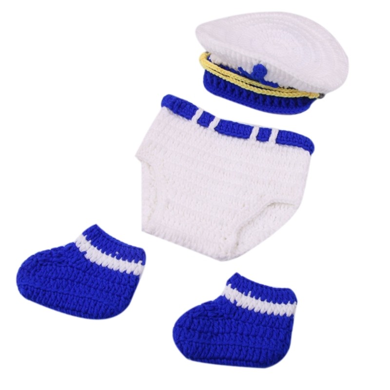 Newborn Baby Clothes Girls Boys Crochet Knit Costume Photo Photography ...