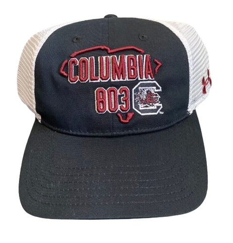 South Carolina Gamecocks Under Armour Hat Black 803 Area Code Snapback ...
