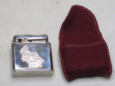 vintage U.S. OCCUPATION ZONE Fbelo Monopol lighter w/ soft case Germany ...