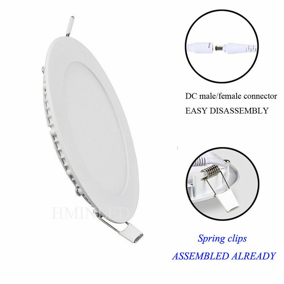 8inch 18w LED Recessed Round Ceiling Panel Light Cool White 6500K for ...