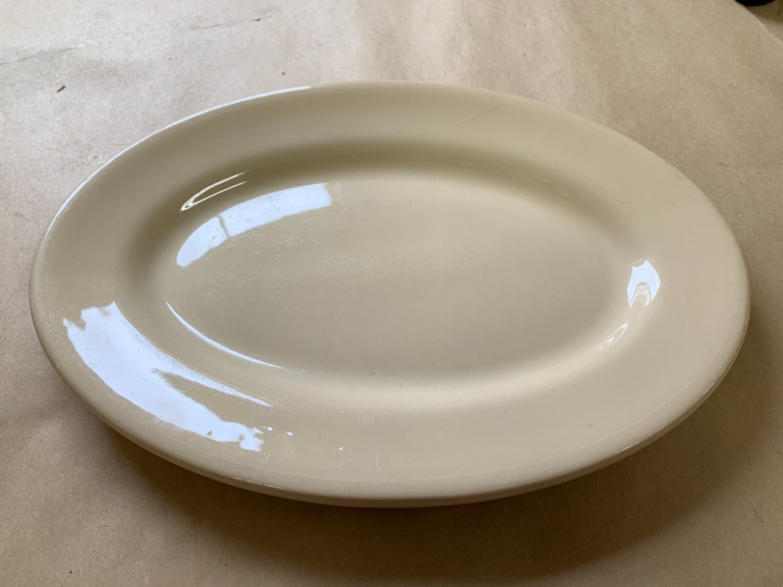VINTAGE INCA WARE, SHENANGO CHINA, RIM ROL STONEWARE OVAL PLATTER 11 x ...