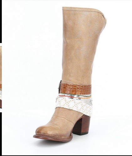 Freebird by Steven Bae boot Buckle Knotted Fabric Strap SZ 10 NIB MSRP ...