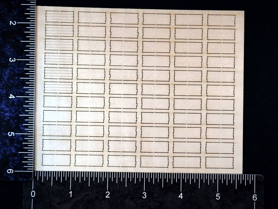 N Scale DIY Lumber Yard - 21 Stacks 2” x 12” - 4ft x 4ft Loads Various ...