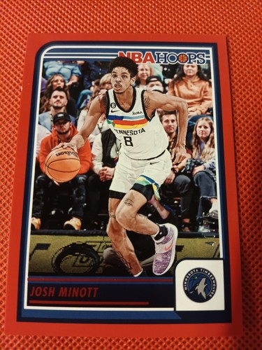 2023 JOSH MINOTT NBA HOOPS RED SP PARALLEL CARD /75 TIMBERWOLVES #47 ...