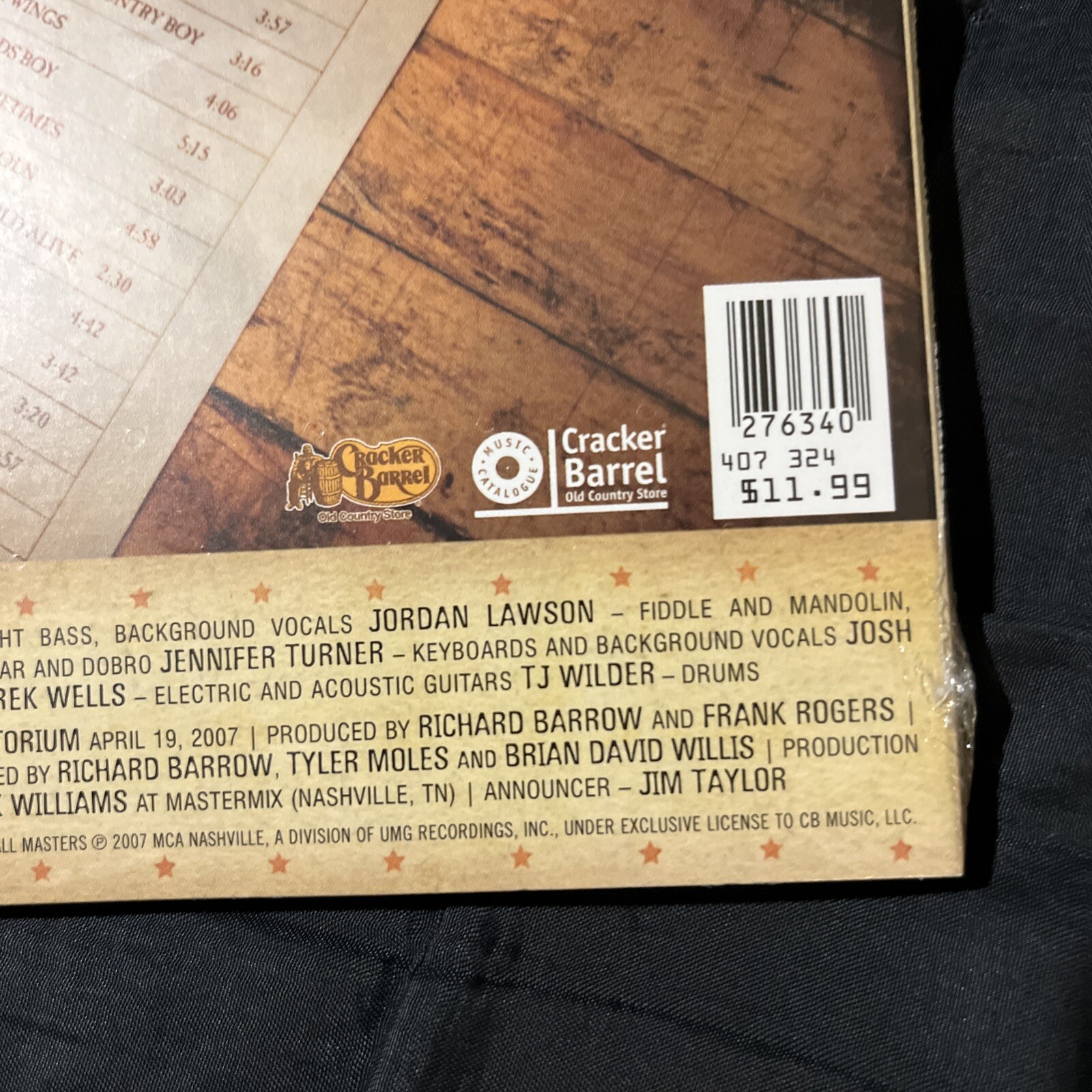 Cracker Barrel Presents - Josh Turner - Live At The Ryman - CD -Brand ...