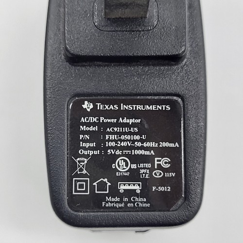 Texas Instruments AC Adapter AC9211U-US 5V 1000mA - Black | eBay