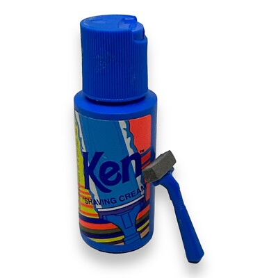 Vtg Cool Shavin Ken Barbie's Boyfriend Orginal Shaving Cream And “razor ...