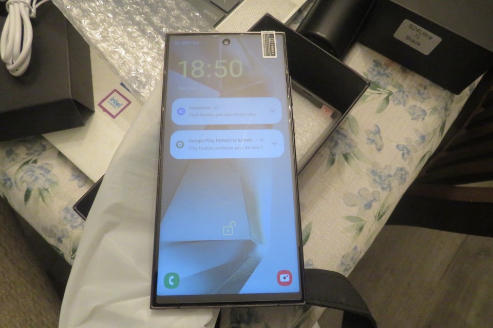 Samsung S24 Ultra black 512GB FACTORY UNLOCKED 5G Open Box To Take ...