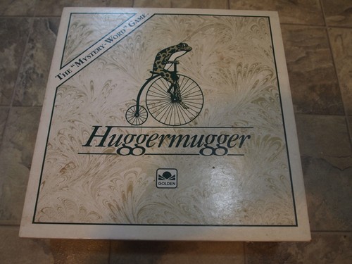 Vintage Huggermugger Board Game Complete Golden 1989 Fun Mystery Word ...