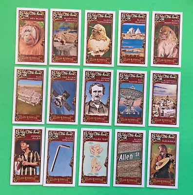 2023 TOPPS ALLEN GINTER mini BY ANY OTHER NAME Complete set of 15 PROBE ...