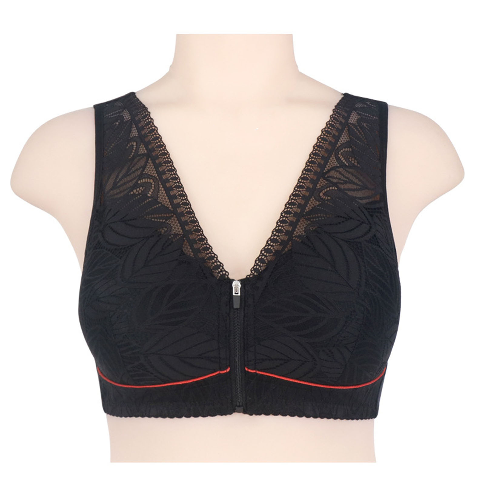 Elderly Women Bra Intimacy Wide Shoulder Straps Wire Free Plus Size ...