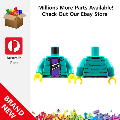Genuine LEGO™ Dark Turquoise Torso Jacket with Zipper Dark 973 6310580 ...