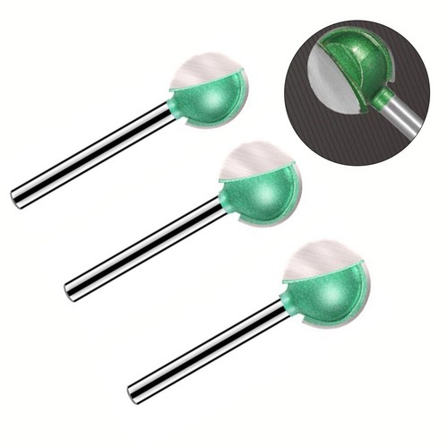 3mm Shank Ball Nose Round Carving Bit Router Bit Milling Cutter ...