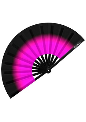 NEW DAFTBOY - Black To Pink Ombre Core Rave Fan - SALE RAVE EDC | eBay