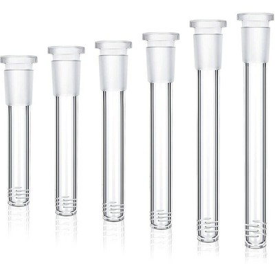 2pcs Clear Glass Downstem Adapter For 14mm Male Bowl Bong Smoking Water ...