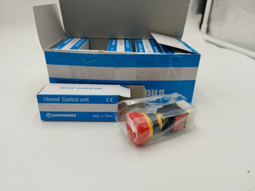 10 units lot Auspicious 16mm control unit a16lmbs3r red 4/c 3A 250VAC ...