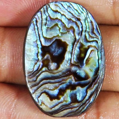 Natural Abalone Shell Cabochon 44.00 Cts Oval Shape 23x32x5 mm ...