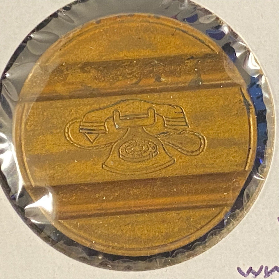 Gettone Telefonico Public Telephone Token 1970 Italy Bronze 24.5mm 7.2g ...