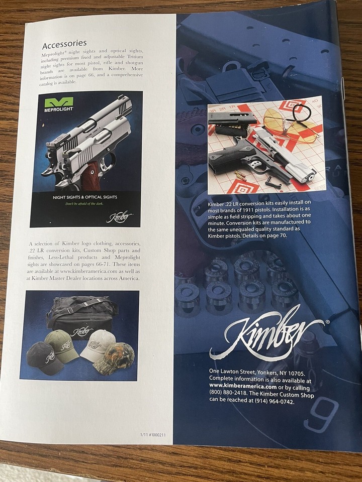 Kimber Gun Catalog - Continuing the Legacy, Rifles, Pistols Mint ...