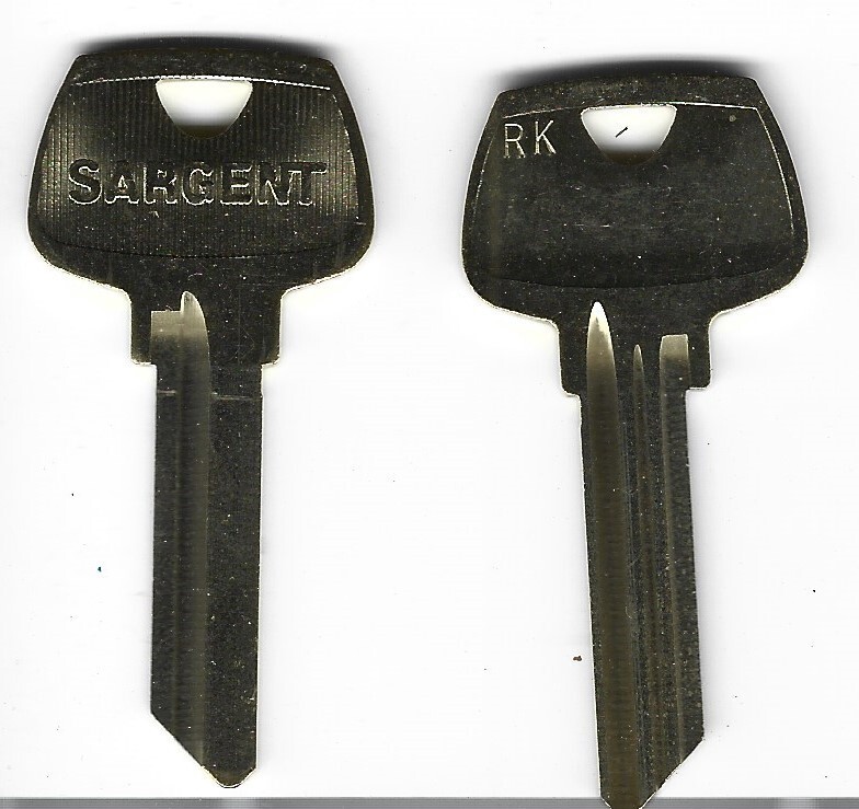 Original Sargent 6275RK 6 Pin Uncut Key Blank same as Ilco 01007RK | eBay