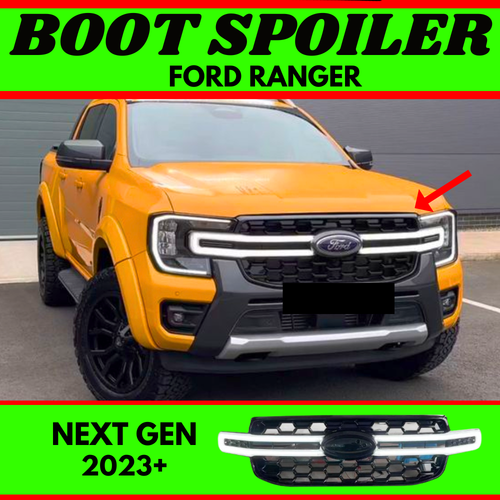 For Ford Ranger Grill Front With LED In Gloss XLT Style Wildtrak Raptor ...