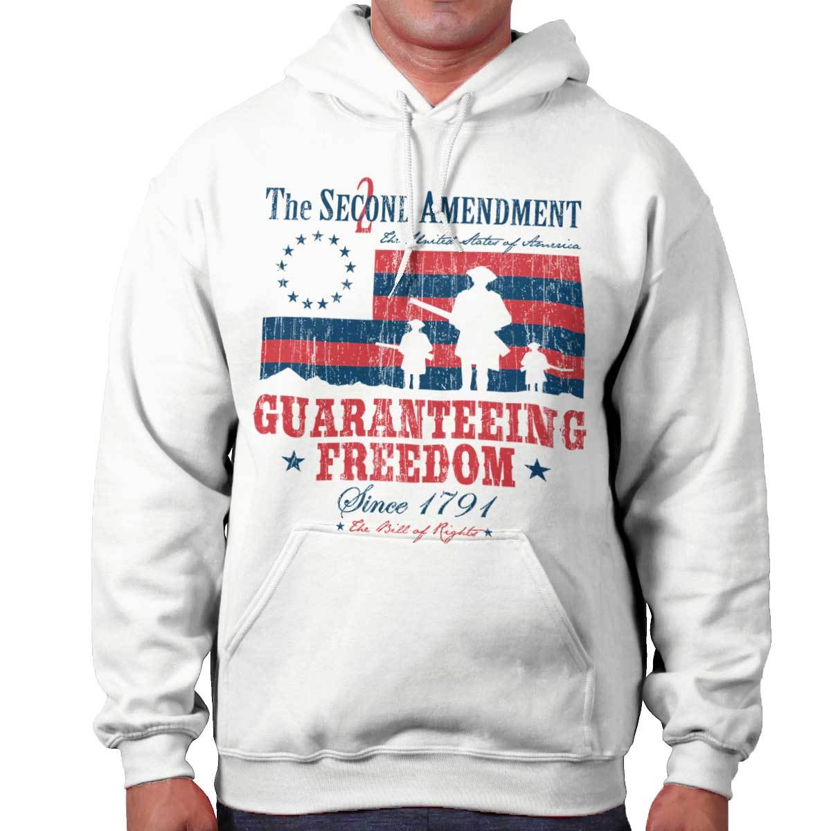 Vintage 2nd Amendment 1791 Patriotic Freedom Mens Hooded Sweatshirts ...