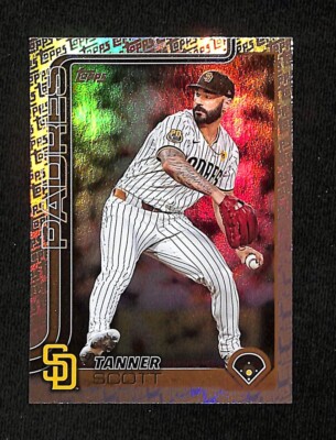2025 Topps Series 1 - Tanner Scott #162 Topps Foil Pattern FANATICS ...