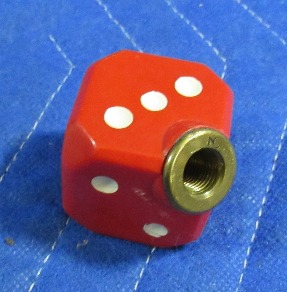 ORIG NOS HARLEY RED DICE SHIFTER SHIFT KNOB KNUCKLEHEAD PANHEAD ...