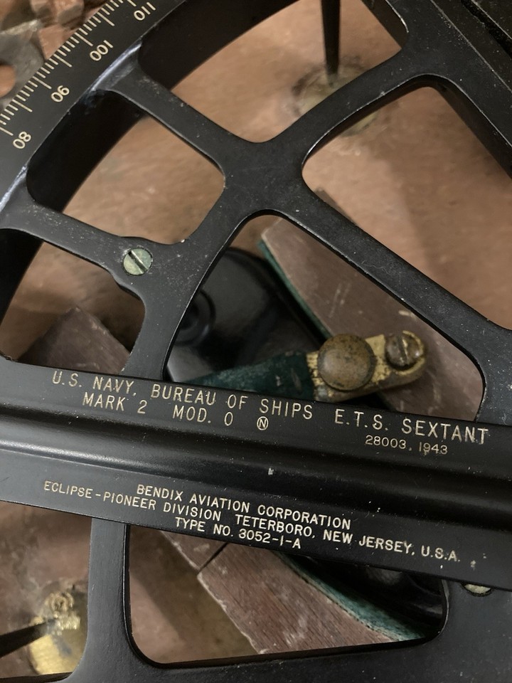 US Navy BU. Nav. Mark II Sextant by David White Co. WWII Era 6644-1943 ...