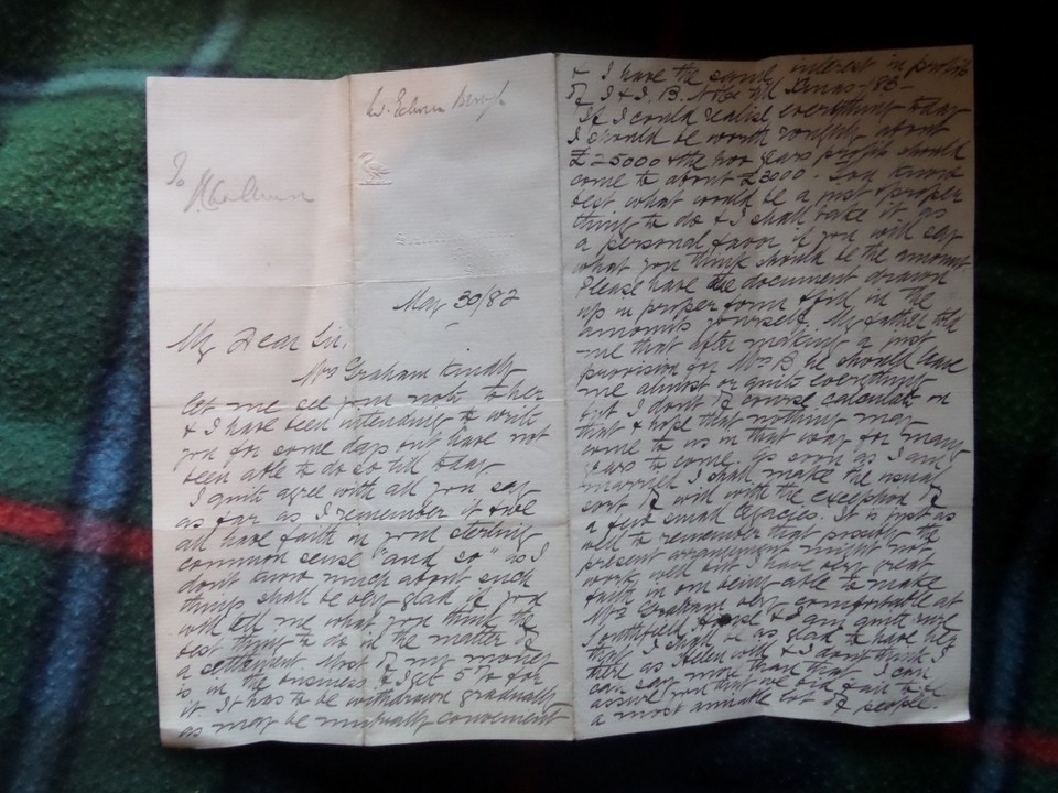 JACK THE RIPPER WHITECHAPEL MURDER EDWIN BROUGH BLOODHOUNDS LETTER ...
