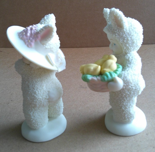 Department 56 Snowbabies Easter Spring Figurines SET Porcelain | eBay