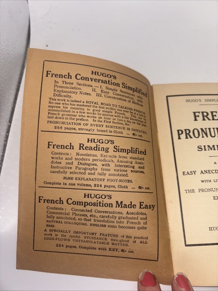 French Pronunciation Simplified: Hugos Simplified System A Collection ...