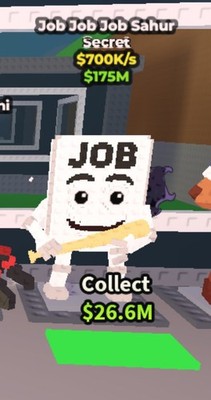 Steal a Brainrot SAB Secret - Job Job Job Sahur | eBay